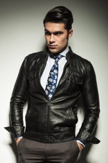 How To Wear A Leather Jacket Over A Suit (7 Tips) • Ready Sleek