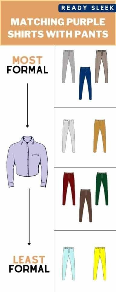 What Color Pants Go With A Purple Shirt? (Pics) • Ready Sleek