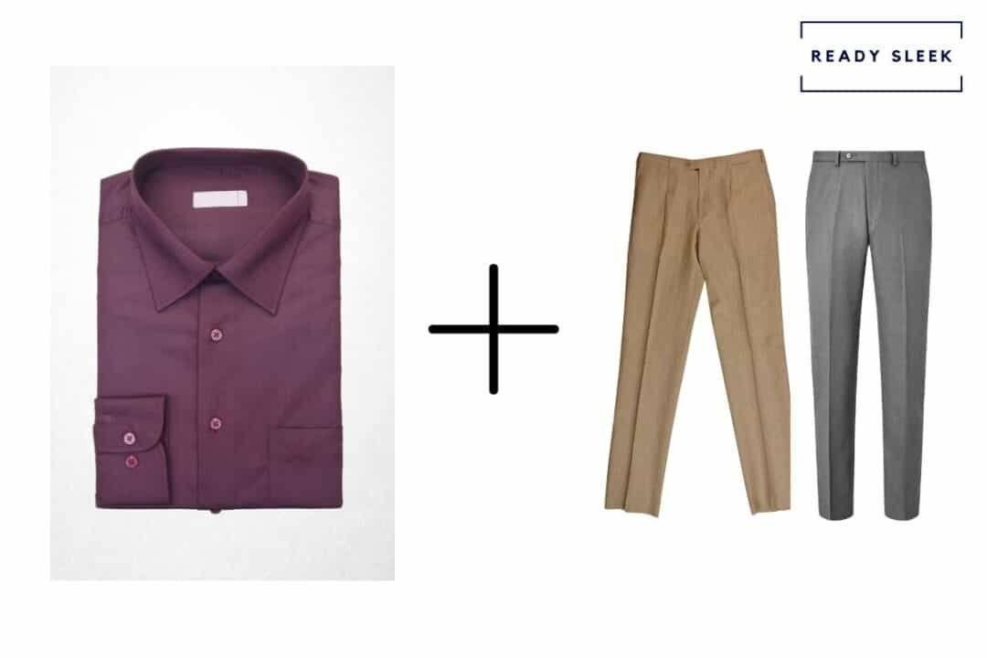 What Color Pants Go With A Maroon Shirt? (Pics) • Ready Sleek