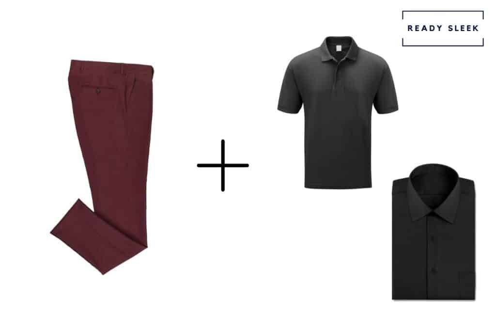 What Color Shirt Goes With Maroon Pants? (Pics) • Ready Sleek