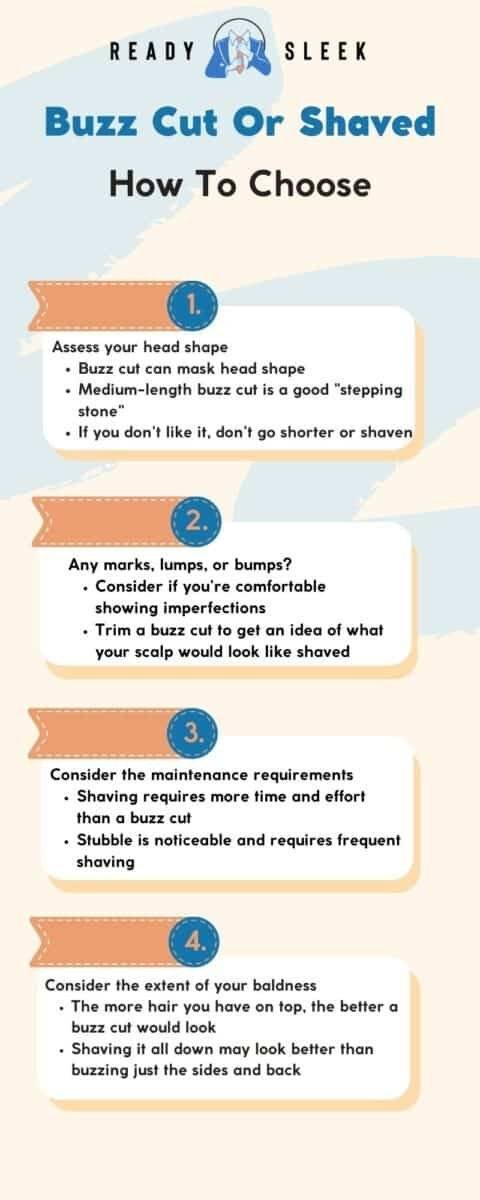 Buzz Cut Or Bald And Shaved Head: How To Choose • Ready Sleek