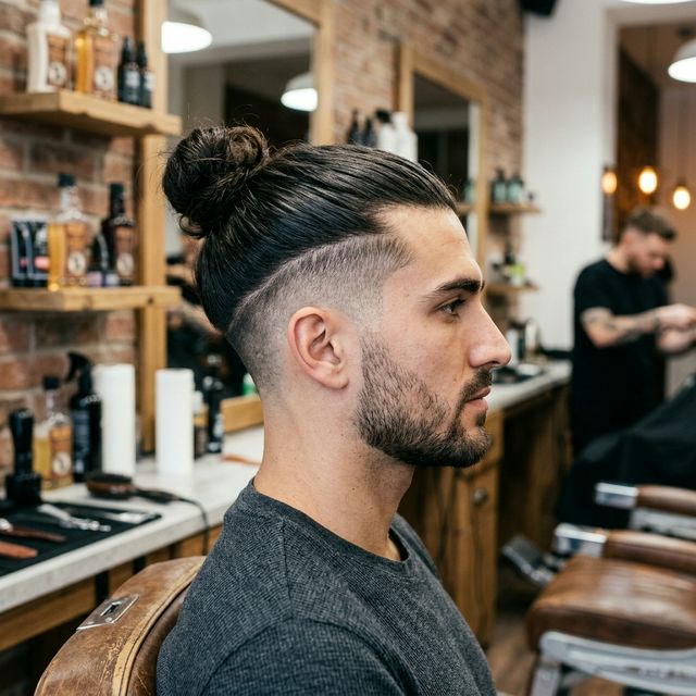 Man Bun with Undercut or Fade: 4 Styles (Photos)