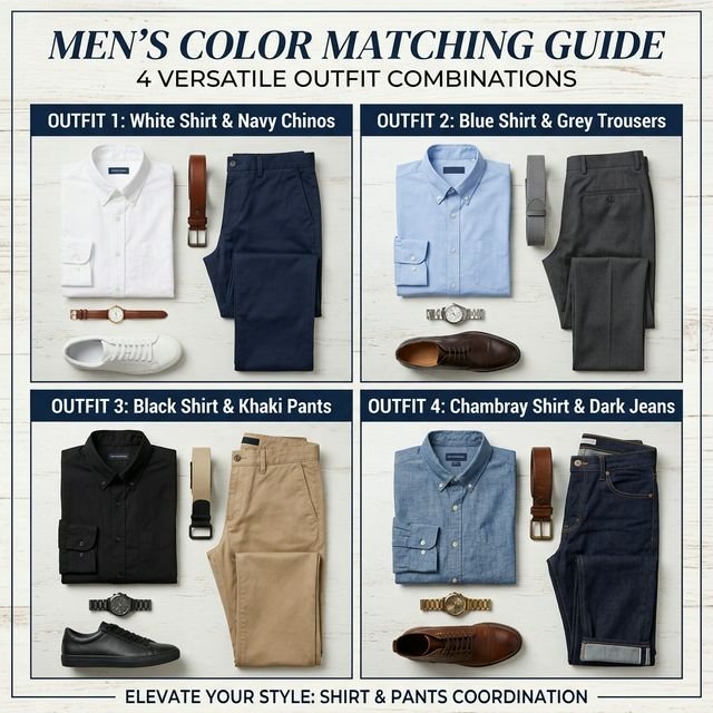 Shirt and Pants Color Combinations for Men: Complete Guide
